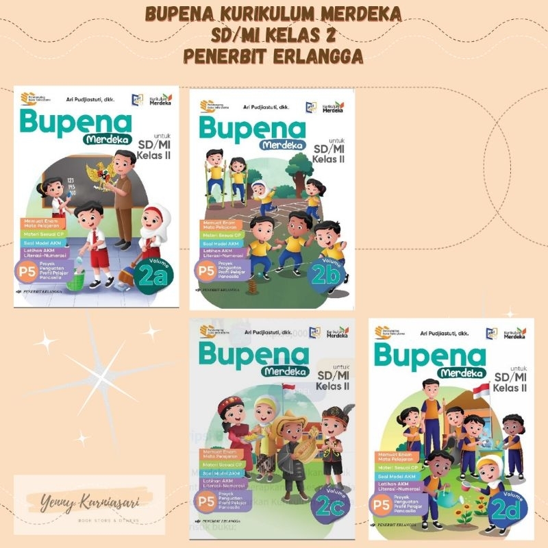 Jual Erlangga Bupena kelas 2 SD Kurikulum Merdeka 2A 2B 2C 2D | Shopee ...