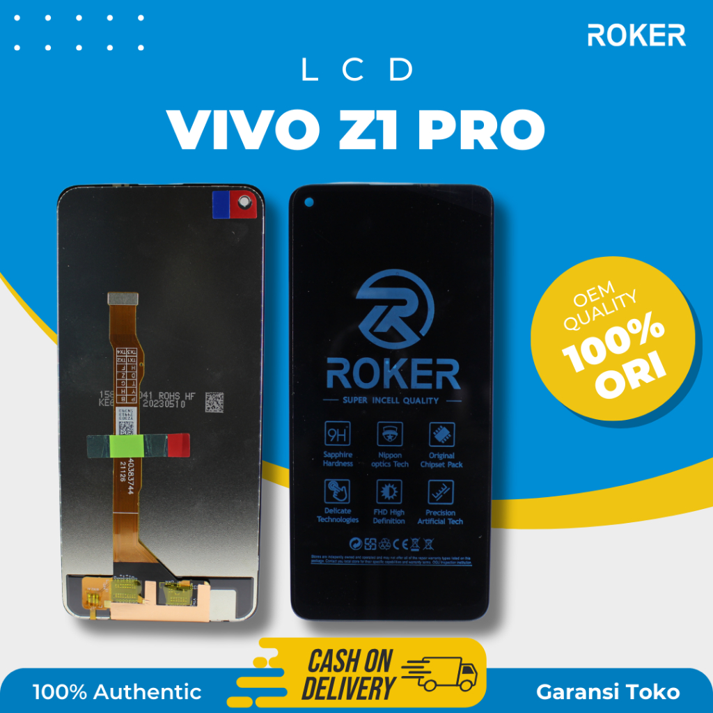Jual LCD VIVO Z1 PRO - VIVO 1918 - VIVO Z5X LCD TS FULLSET ORIGINAL BY ROKER | Shopee Indonesia