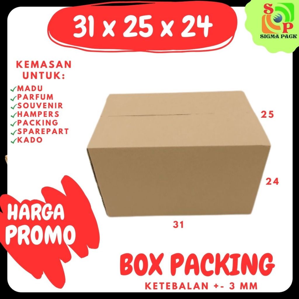 Jual Box Parcel 31x25x24 Box Lebaran Kardus Packing/Parcel/Lebaran/idul ...