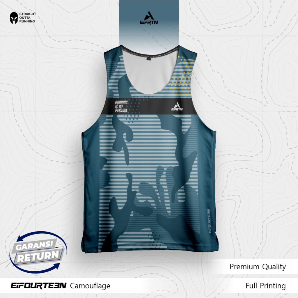 Jual EiFRTN Baju Kaos Jersey Singlet Olahraga Sport Running Lari Spint ...
