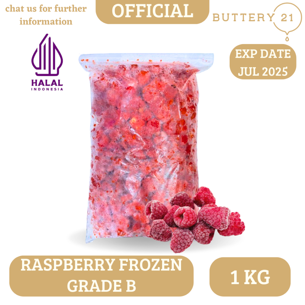 Jual RASPBERRY FROZEN LOKAL 1 KG / RASPBERRY BUAH BEKU GRADE B 1 KG ...