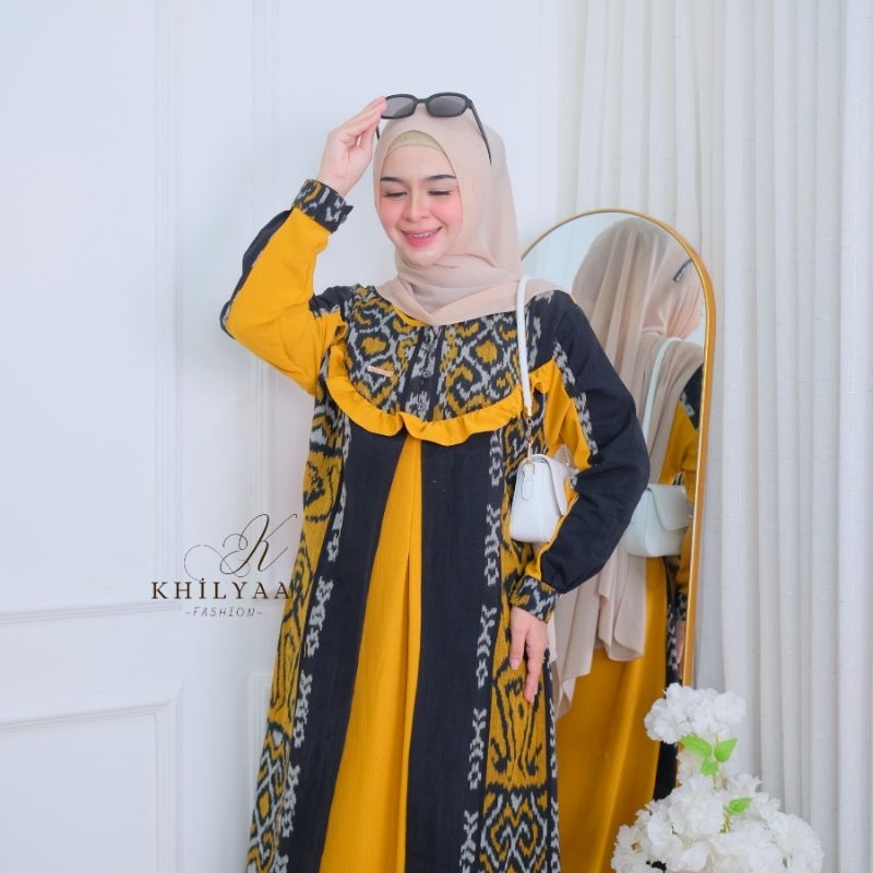 Jual KF-DRESS KONDANGAN BATIK TENUN ETNIK WANITA / GAMIS TERBARU MIX ...