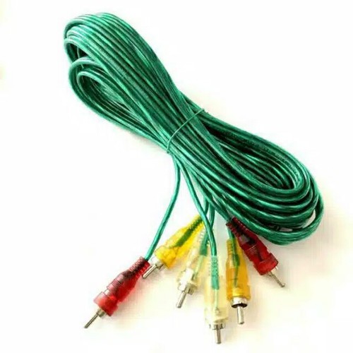 Jual Kabel 3 RCA to 3 RCA Transparan Kabel 6 RCA Transparan Kabel DVD ...