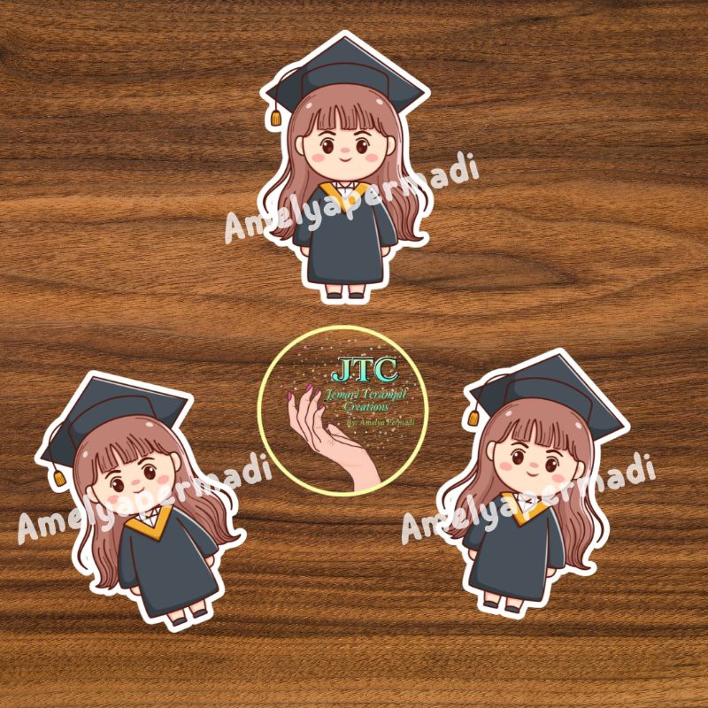 Jual topper wisuda kekinian untuk buket hqppy graduation sempro ...