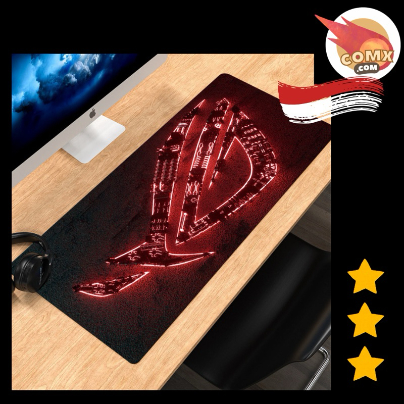 Jual COMX Premium Mouse Pad Gaming 80x30cm ketebalan 3mm Motif ROG ...