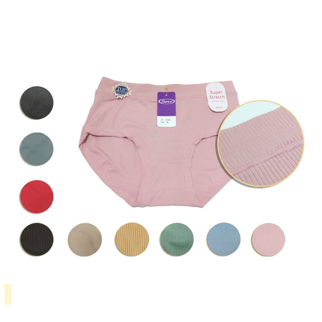 Jual CELANA DALAM WANITA SOREX UKURAN M L XL KARET BESAR ISI 1 LUSIN 6 PCS 3 PCS | Shopee Indonesia