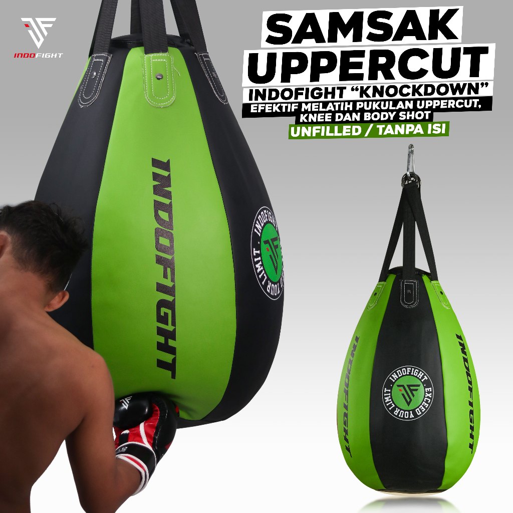 Jual Samsak Tinju Tear Drop Indofight Isi Kain Perca Boxing Sansak ...