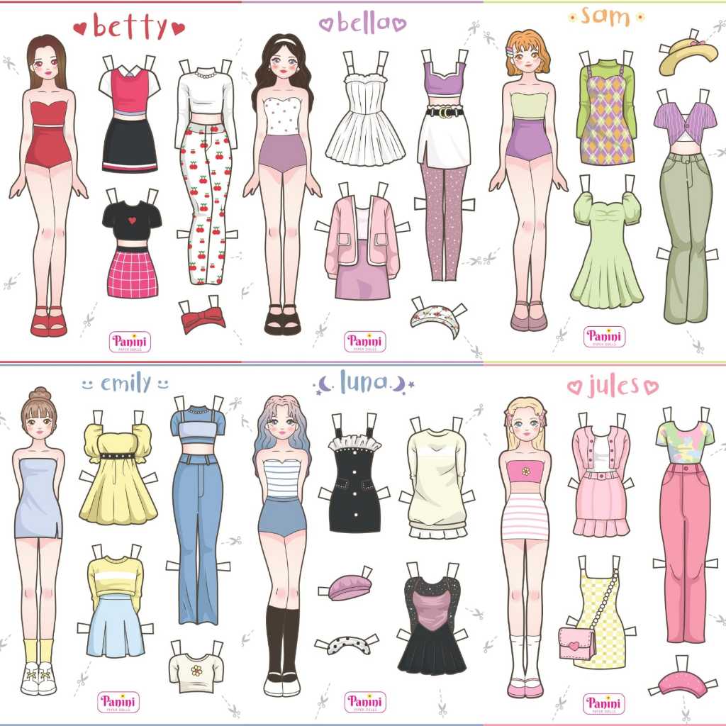 Jual Korean Paper Doll Panini Baju Bajuan Korea Bongkar Pasang | Shopee ...