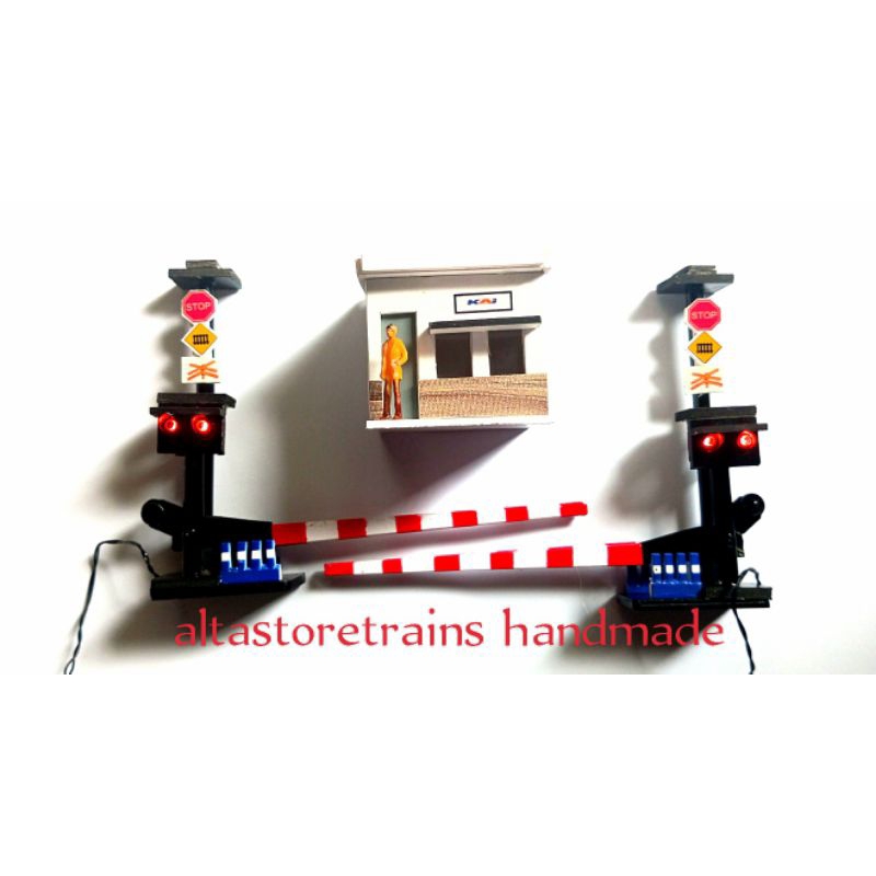 Jual Miniatur pos dan palang pintu Kereta api | Shopee Indonesia