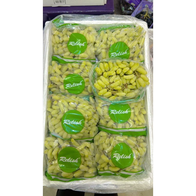 Jual Anggur Jari Hijau Relish /900gr | Shopee Indonesia