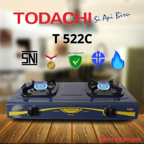 Jual Kompor Gas 2 Tungku Todachi T-522C Gas LPG / Alam LNG | Shopee Indonesia