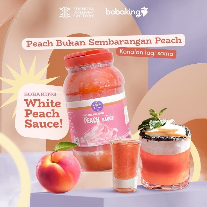 Jual 2.3kg BOBAKING WHITE PEACH SAUCE (TOPPING MINUMAN) | Shopee Indonesia