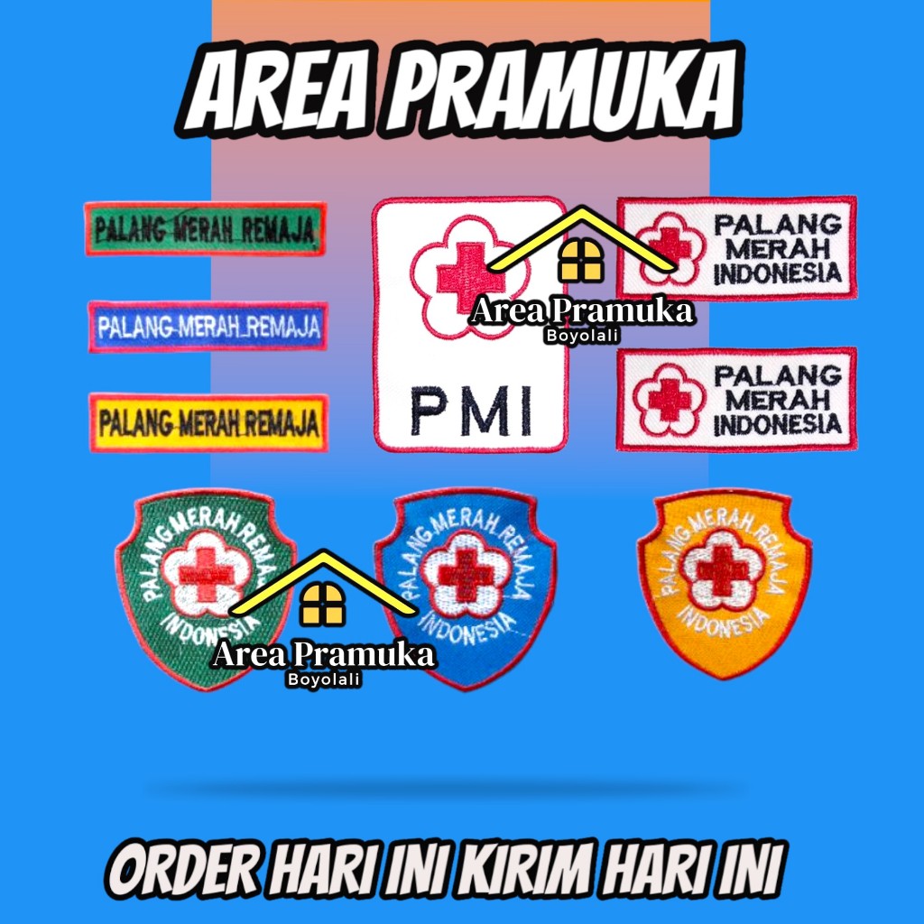 Jual bed / Badge PMR PMI bordir SD SMP SMA ( bijian ) | Shopee Indonesia