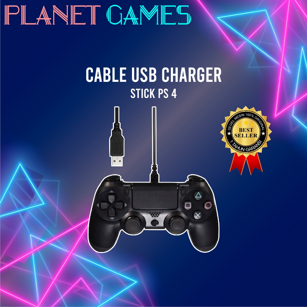 Jual PLANET GAMES [ PS4 ]Kabel Charger USB Stick Dualshock DS4 PS4 PS 4 ...