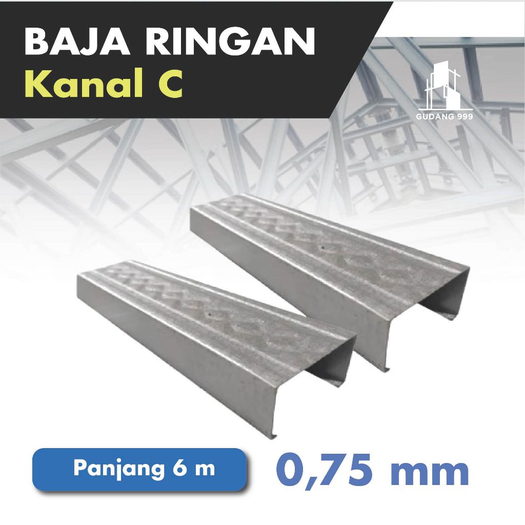 Jual BAJA RINGAN 0.75 MM / CANAL C / TRUSS / CTRUSS REAL 4.8 kg | Shopee Indonesia