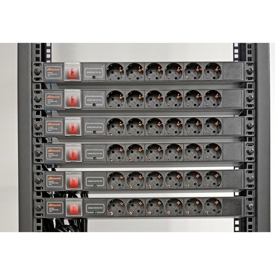 Jual P06G PDU KITARACK 6 Outlet 16A Germany Socket Power Distribution ...