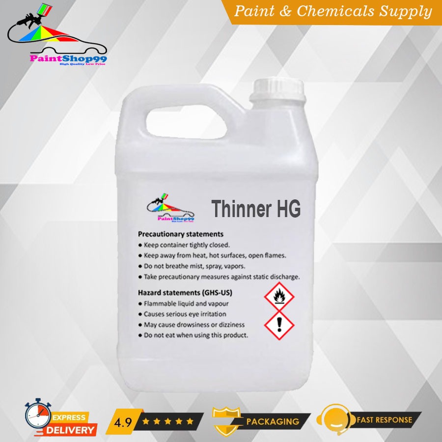 Jual Thinner Hg Thinner High Gloss Pelarut Cat 5 Liter | Shopee Indonesia