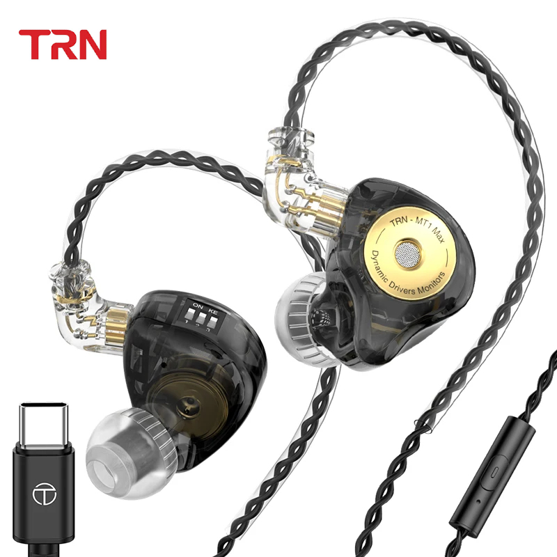 Jual TRN MT1 MAX Tunable Professional In-Ear Monitor WITH MIC | Shopee ...