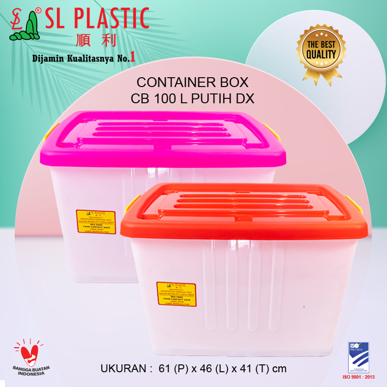 Jual Box Storage / Container Kontainer Box CB- 100 Liter PUTIH SL ...