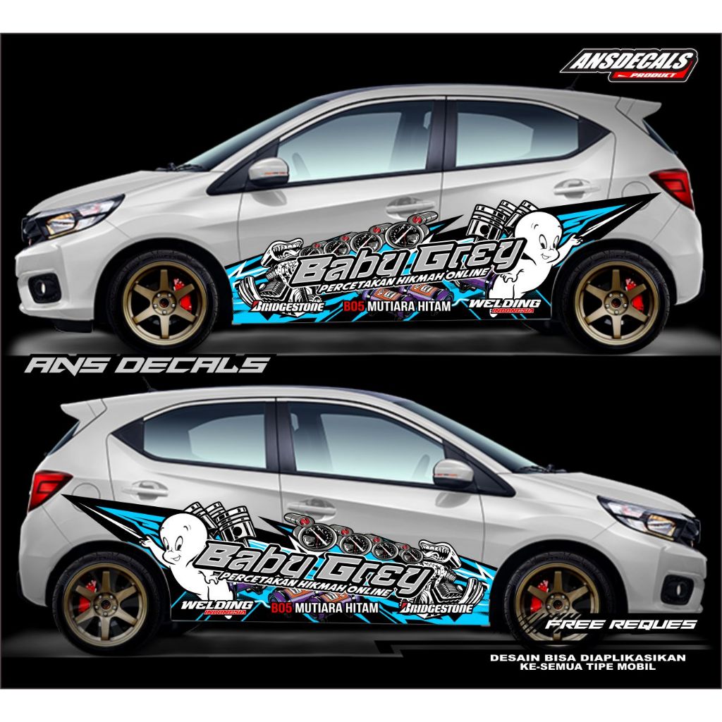 Jual STICKER MOBIL JAZZ, BRIO | DECAL STICKER MOBIL STIKER JAZZ, BRIO ...