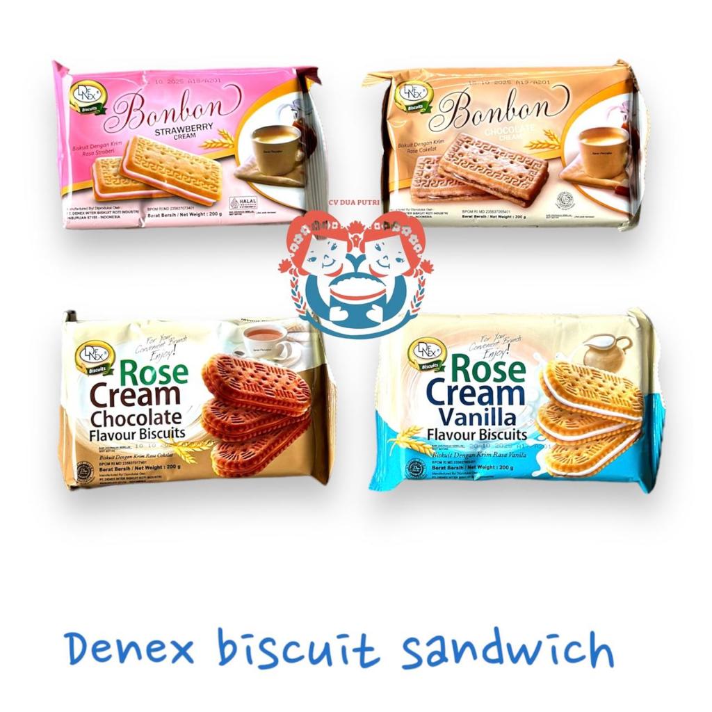 Jual DENEX ROSE CREA/ roma sandwich / BON BON STROBERI COKLAT 200GR U ...