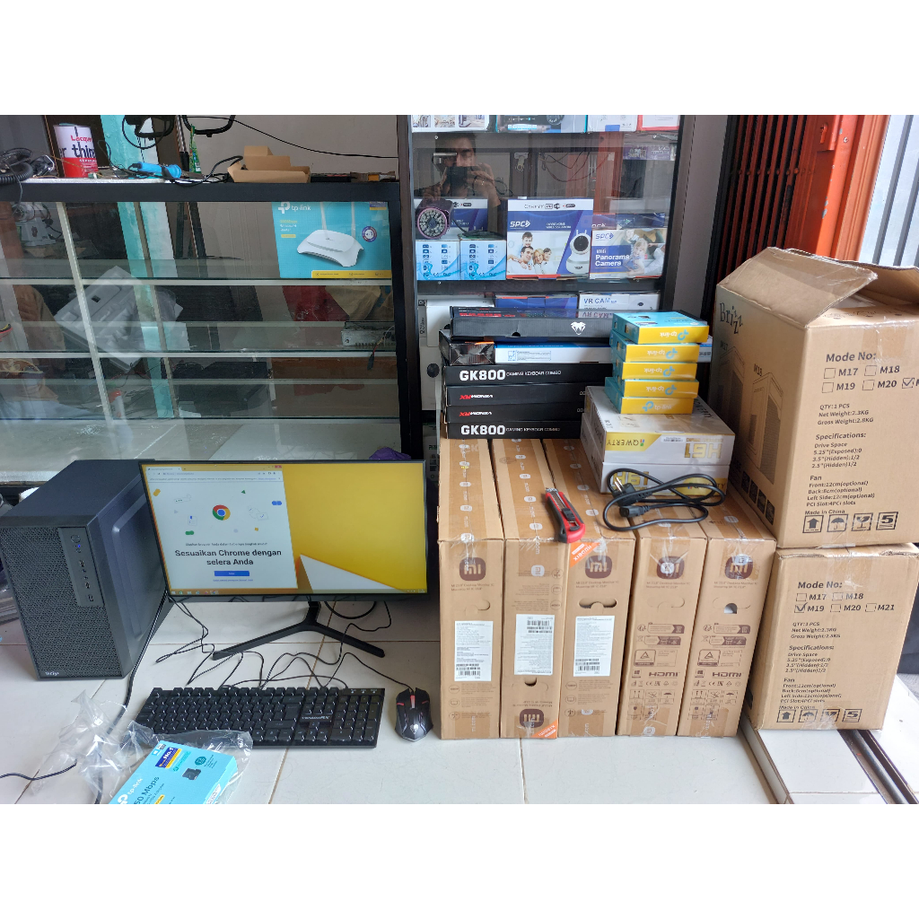 Jual Rakit PC Full Set Kondisi Baru Core I5 gen 4 + monitor 22 inch ...