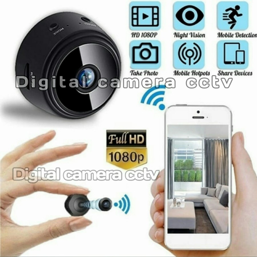 Jual IP Camera A9 Mini Spy WiFi HD 1080P Smart CCTV Wireless Kamera IR ...