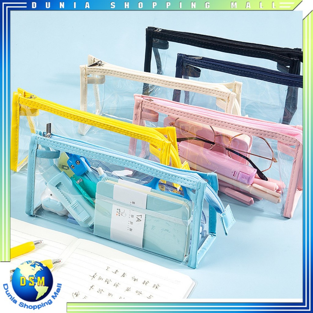 Jual DSM Kotak Pensil Transparan Multifungsi Minimalis Tempat Pensil ...