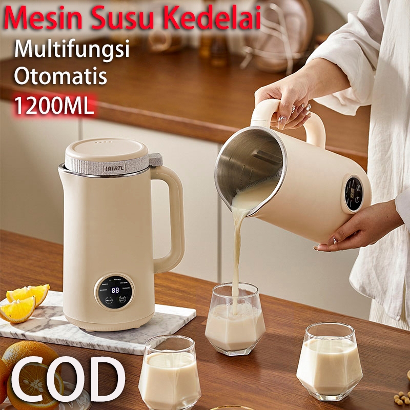 Jual LATATL 1200ML Mesin Susu Kedelai Otomatis Soy Milk Maker ...