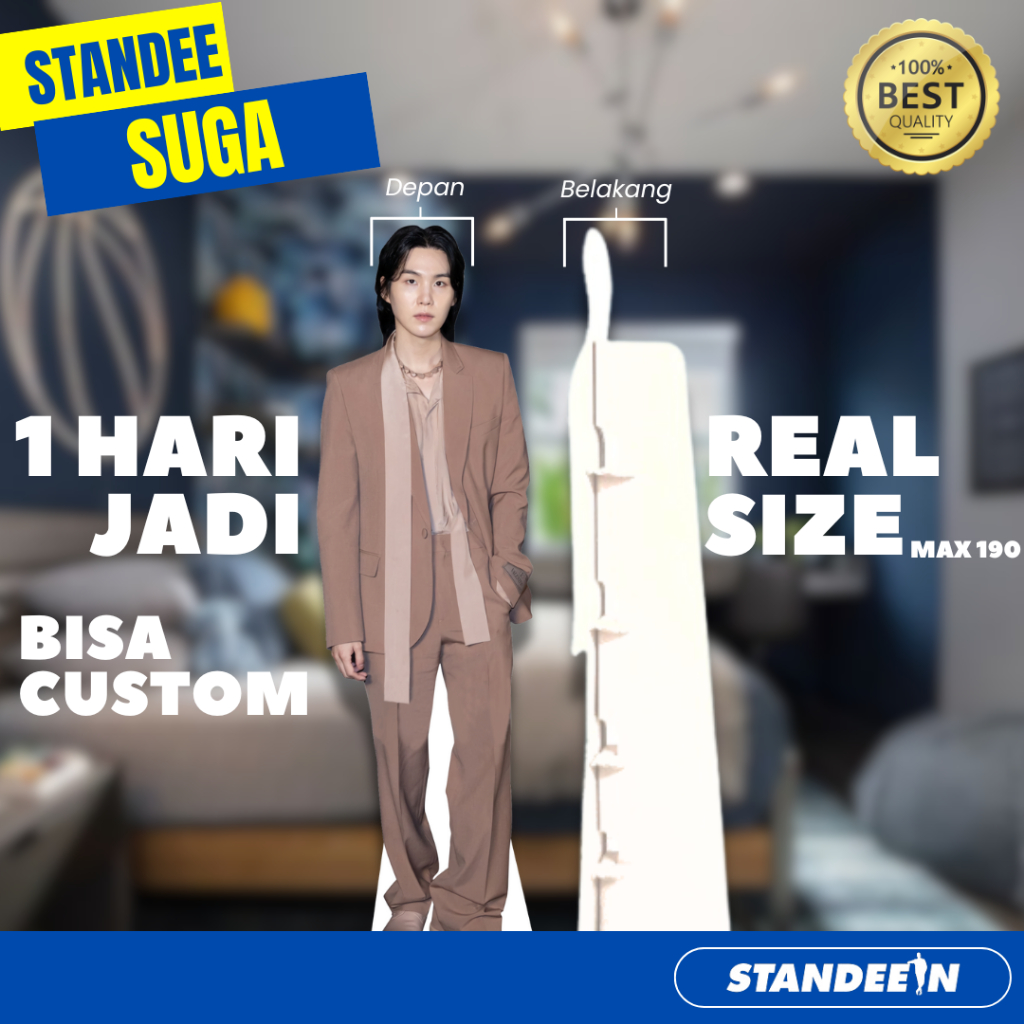 Jual Standee Suga BTS / Human Standee Figur Suga KPOP | Shopee Indonesia