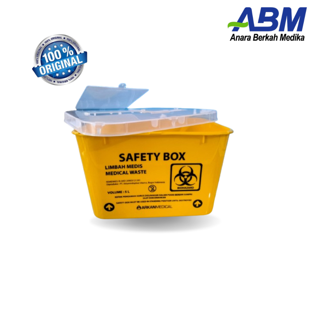 Jual Safety Box Medis 5L / Tempat Sampah Medis 5L | Shopee Indonesia