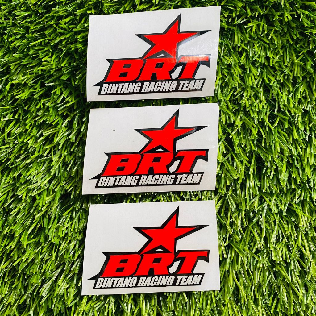Jual Sticker Motor - stiker BRT BINTANG RACING TEAM cutting | Shopee ...