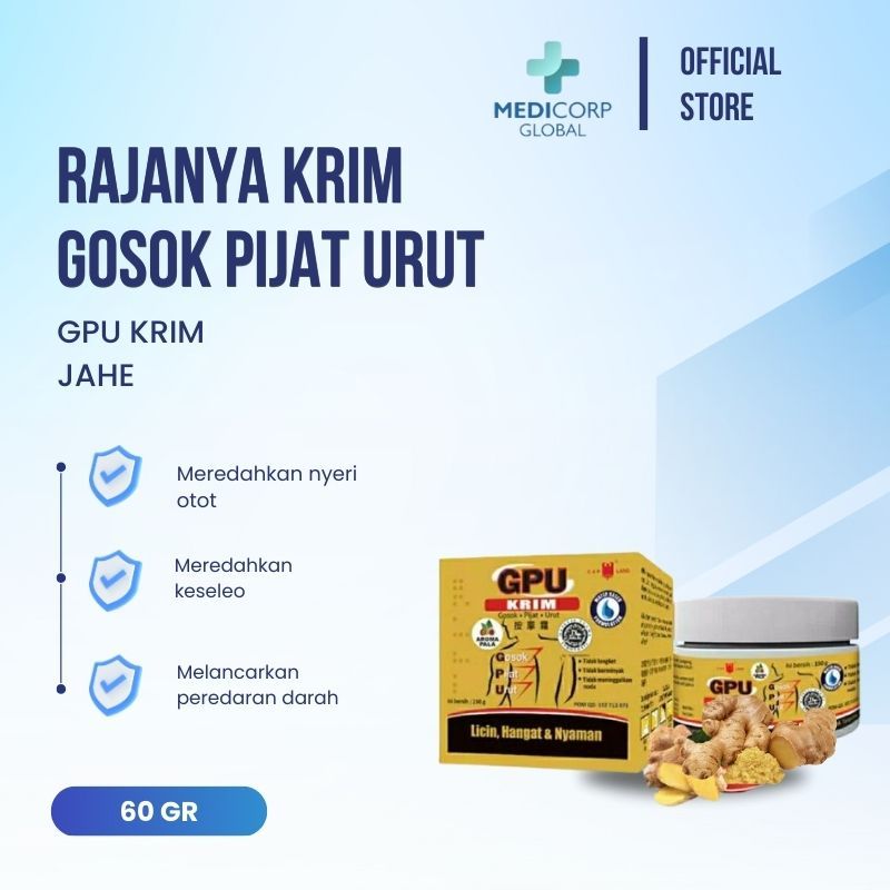 Jual [MEDICORP] GPU krim jahe cap lang obat gosok / nyeri otot / pegal ...