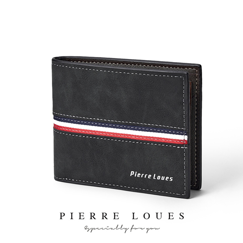 Jual Modern Dompet Lipat Pria Pendek PIERRE LOUES Jarvis Wallet Bahan ...