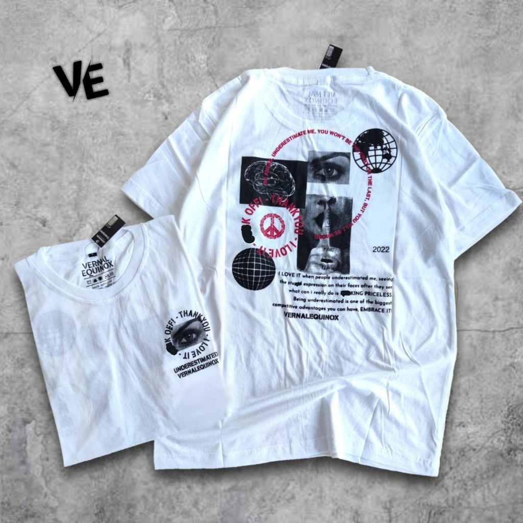 Jual Kaos ANXIETY KREM Vernalequinox Kaos Distro Bandung Pria Wanita ...