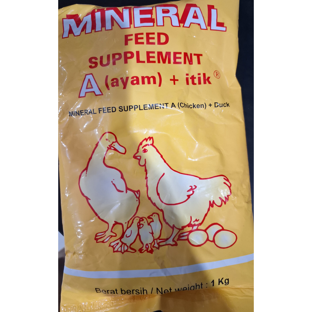 Jual 1 Kg ULTRA MINERAL SAPI Mineral Feed Supplement A (Ayam) + itik ...