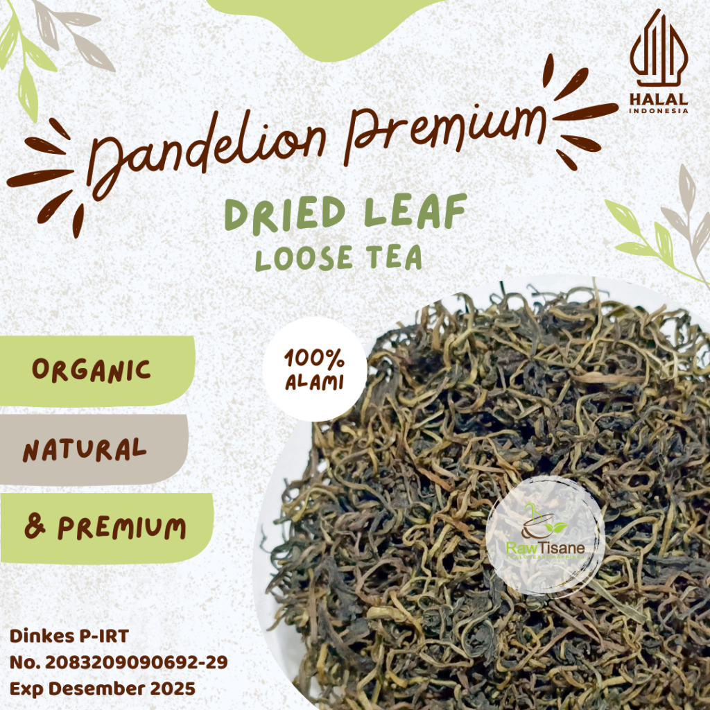 Jual RAW TISANE Dandelion Leaf Tea Premium / Wild Dandelion Leaf Tea ...