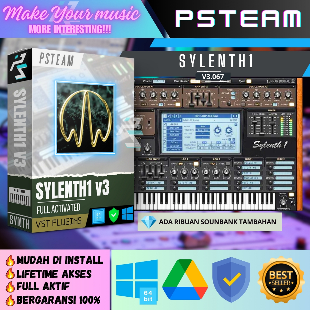 Jual LD - SYLENTH1 V3.067 [ FULL VERSION | FULL ACTIVATED ] | Shopee ...