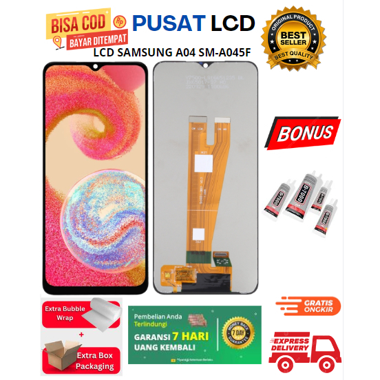 Jual LCD SAMSUNG A04 SM-A045F FULLSET BLACK | Shopee Indonesia