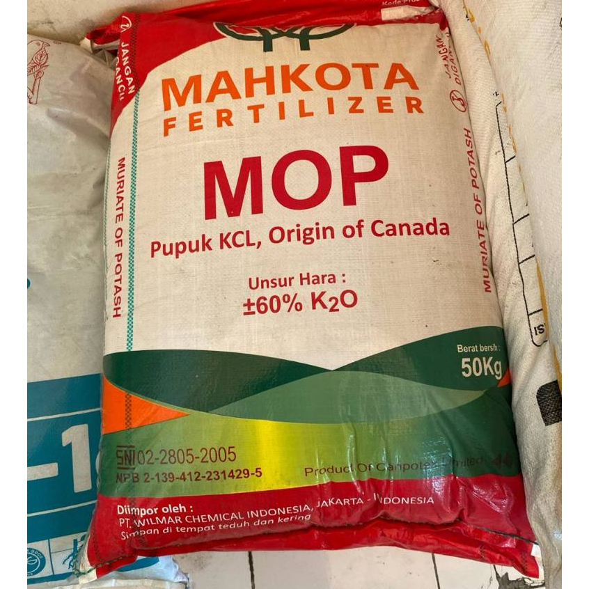 Jual Pupuk KCL Mahkota MOP Repack 1 Kg Pemanis Buah dan Anti Rontok ...