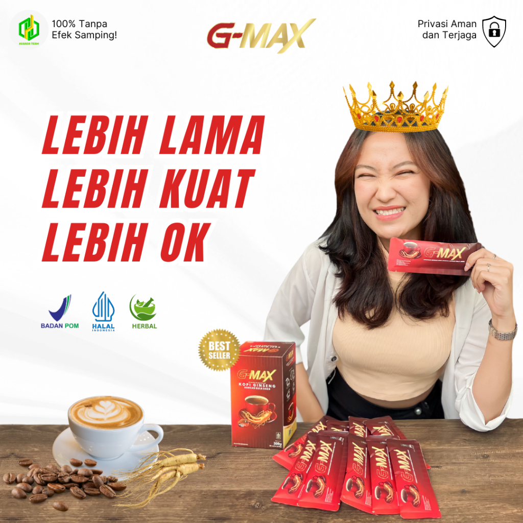 Jual Kopi Stamina Pria Kuat Tahan Lama Semalaman Kopi G-MAX Original BPOM Kopi Extra Gingseng ...