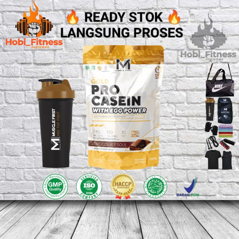 Jual PRO CASEIN Protein 2lbs 25 serving Muscle First Suplemen Fitness ...