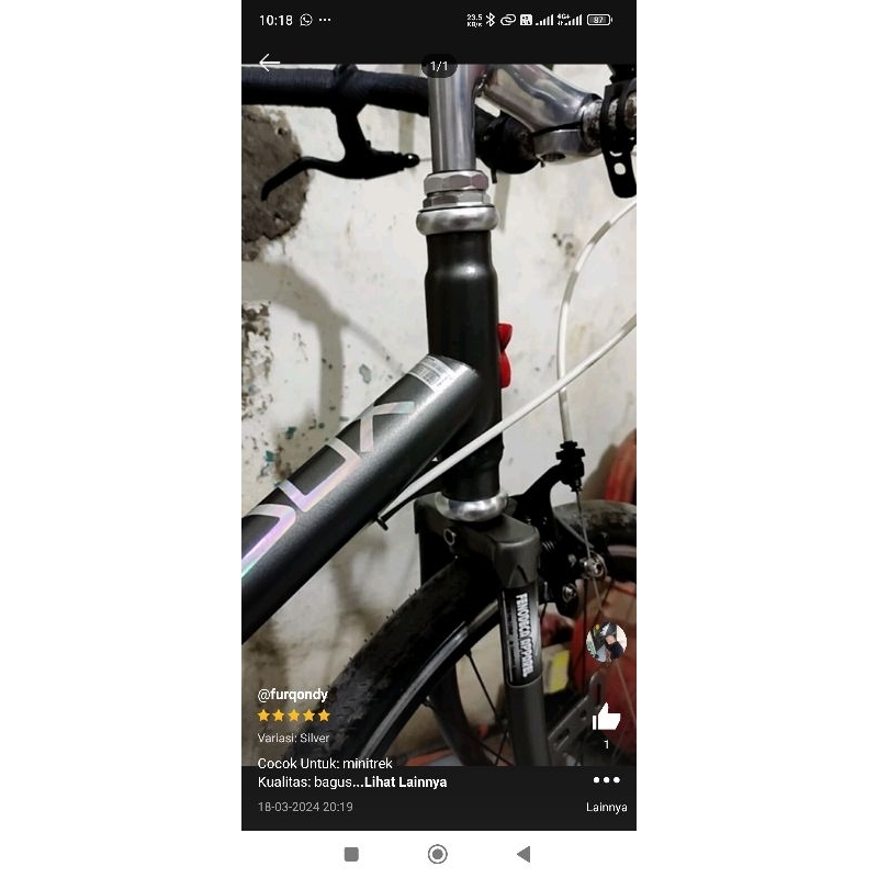 Jual Headset Sepeda kom fork 22.2mm tiang stem BEARING STRUMMER EC30R ...