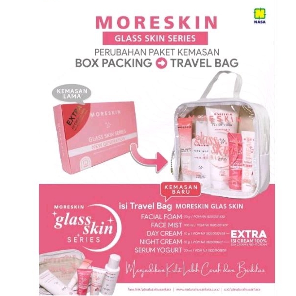 Jual COD GLASKIN Paket Moreskin Glaskin Glass Skin Glasskin Series Nasa ...