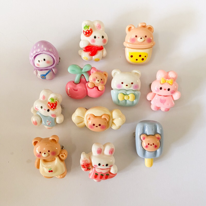 Jual Dazscarf Bros Pins Hijab Rabbit & Bear | Shopee Indonesia