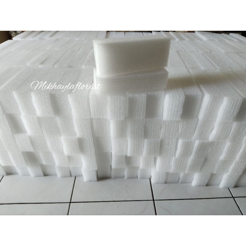 Jual Busa buket 50 pcs // gabus elastis 20x5x8 | Shopee Indonesia