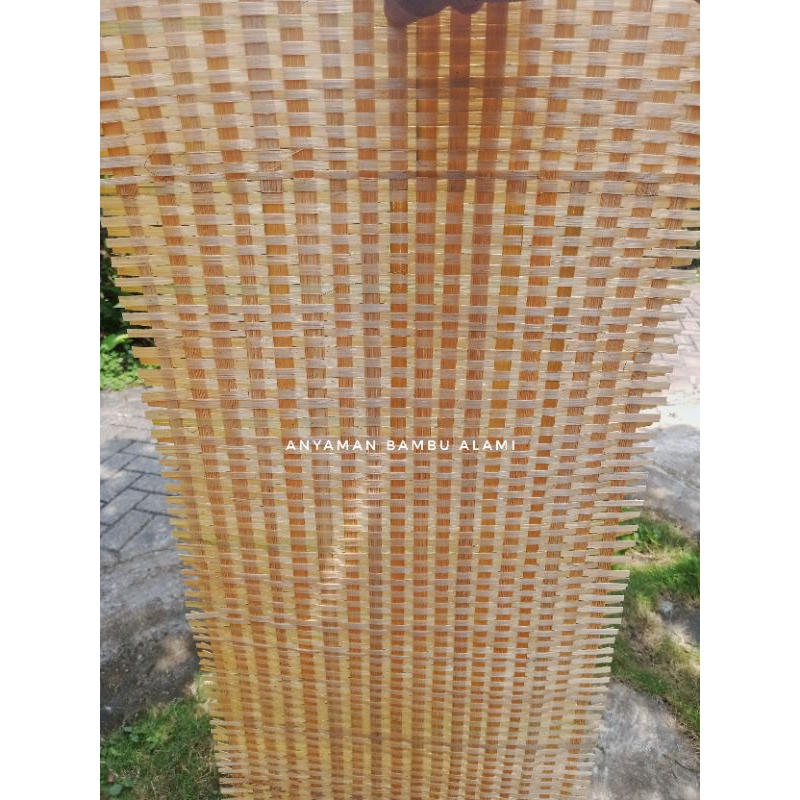 Jual Anyaman Bambu Alami Wareg Kokoh dan Kuat Bisa Request Panjang & Lebar | Shopee Indonesia