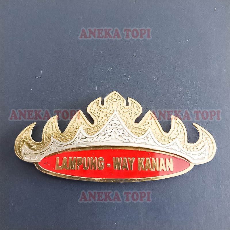 Jual Lencana Pin Siger Lampung Way Kanan Pin Siger Lampung Way Kanan ...