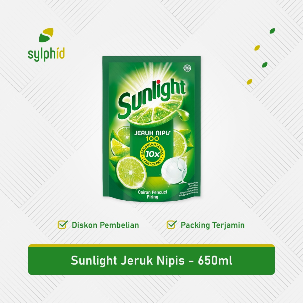Jual Sunlight Jeruk Nipis 100 / Cairan Pencuci Piring Ekonomis 650 ml | Shopee Indonesia