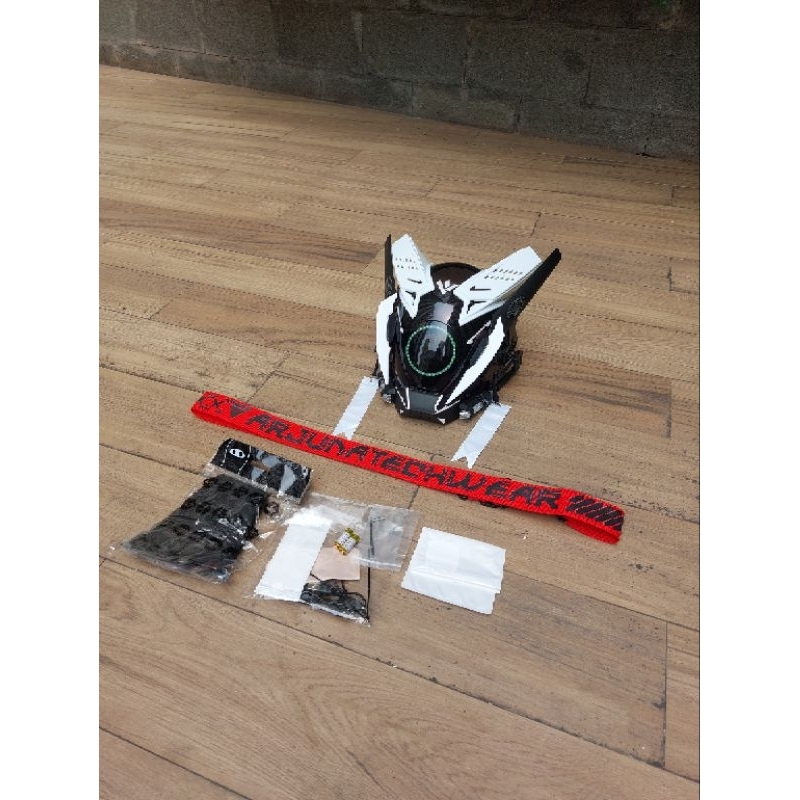 Jual Cyberpunk Mask V6 Cosplay LED High Quality Cyberpunk Helmet / helm ...